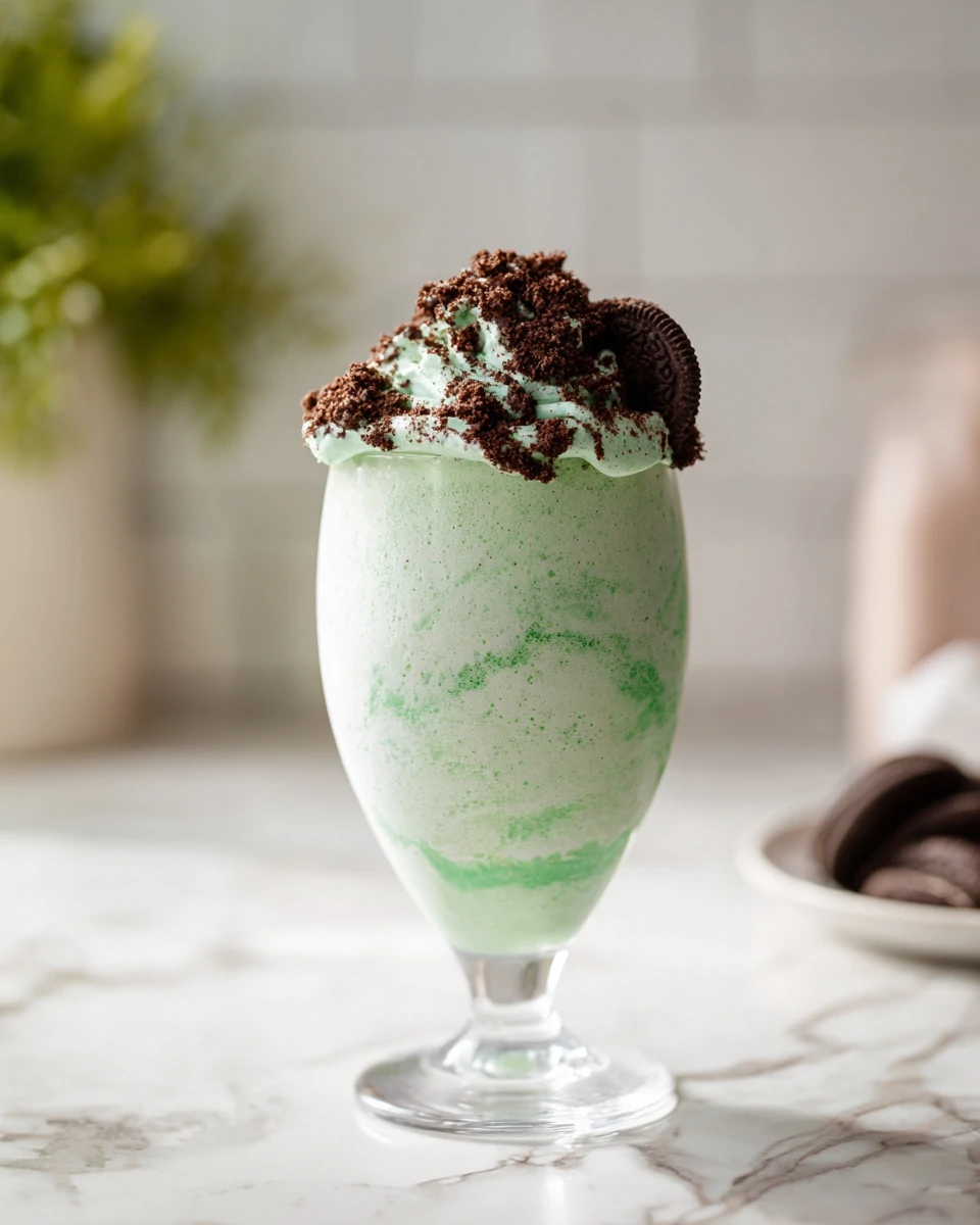 Copycat Wendy’s Thin Mints Frosty – Easy 6-Step Mint Treat
